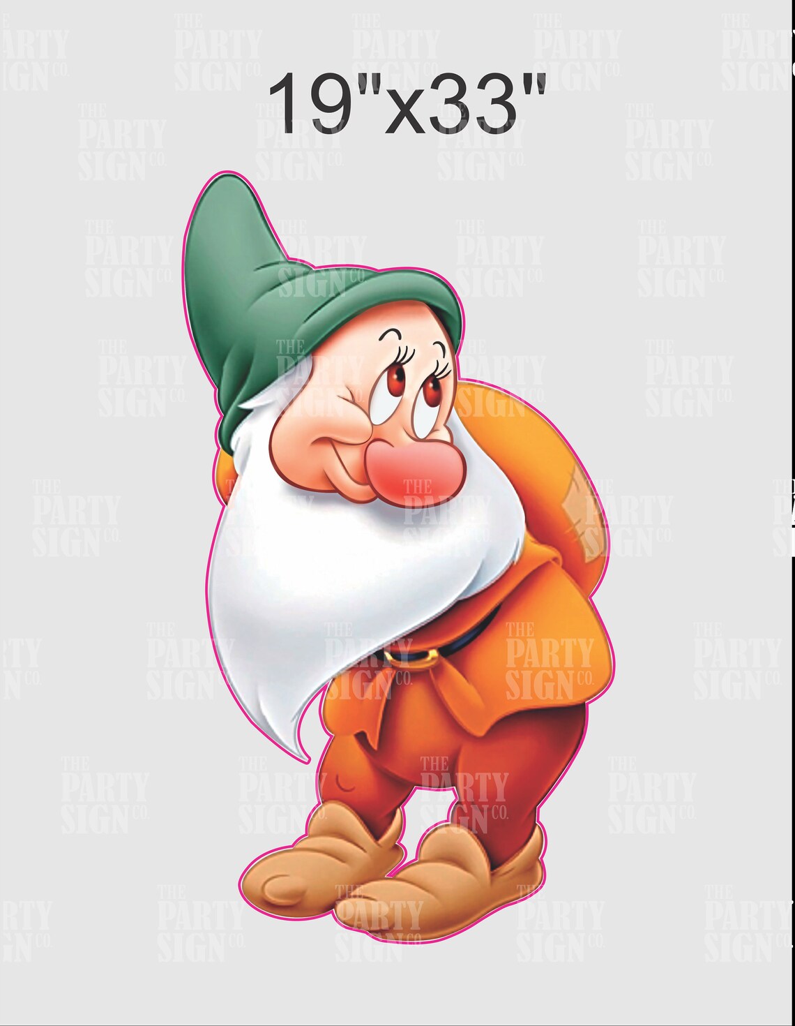 Snow White and the 7 Dwarf Decoration Indoor Outdoor Coroplast ...