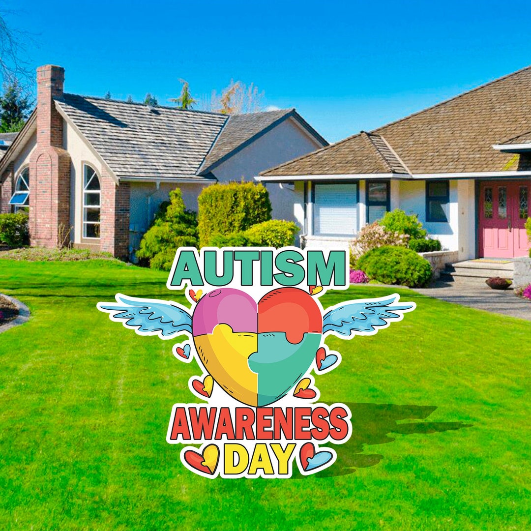 Autism Awareness Day Decoration Indoor Outdoor Corrugated Plastic ...