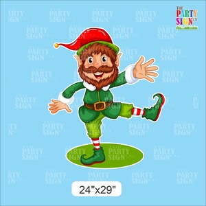 Merry Christmas Elfs Display Decoration Indoor Outdoor 4mm Corrugated ...