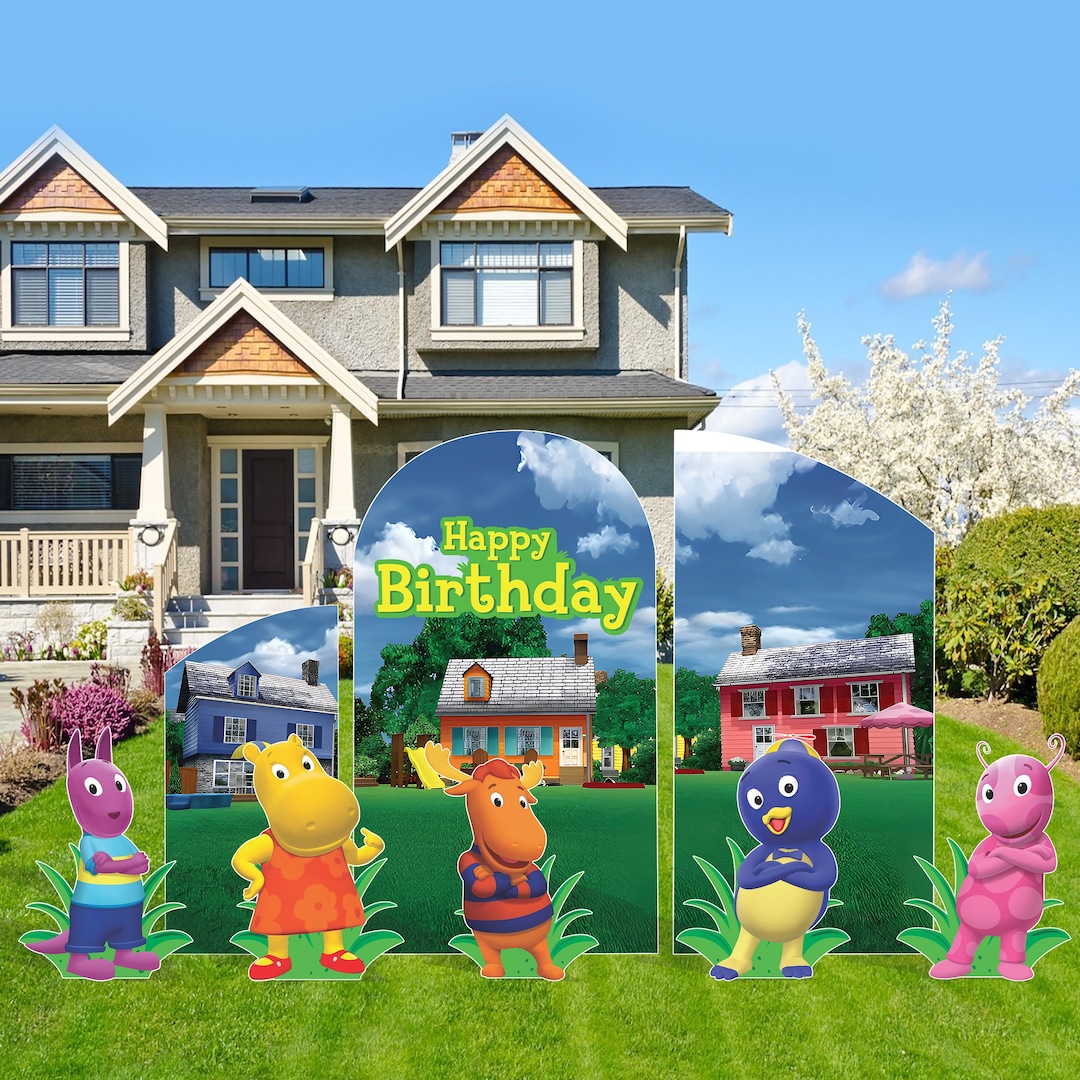 The Backyardigans Birthday Party Backdrop Decoration Indoor Outdoor 4mm ...