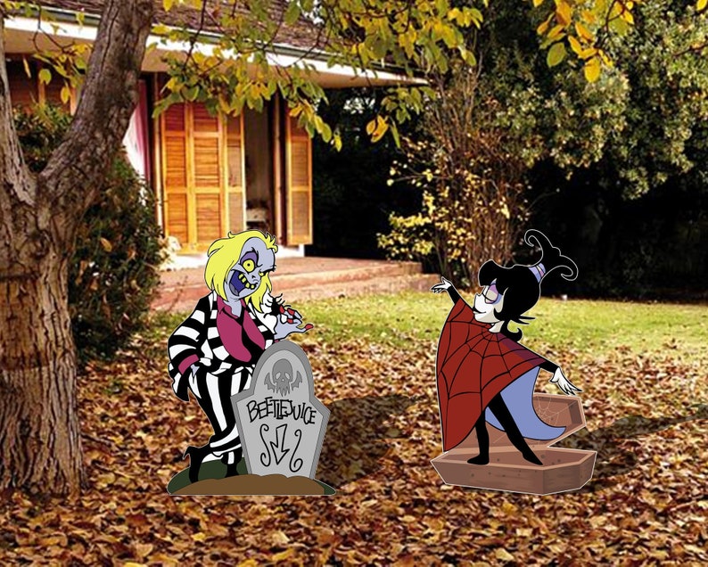Beetlejuice Halloween Yard Decorations