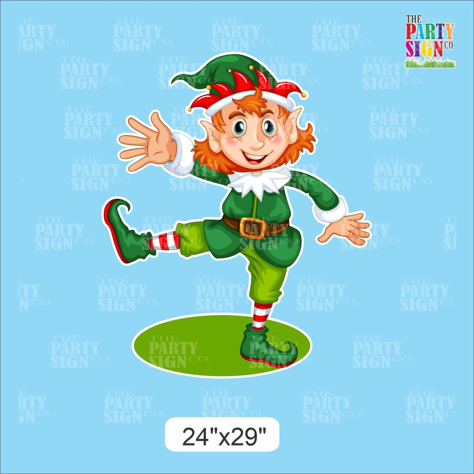 Merry Christmas Elfs Display Decoration Indoor Outdoor 4mm Corrugated ...
