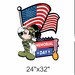 Memorial Day Mickey Soldier Decoration Indoor Outdoor Corrugated ...