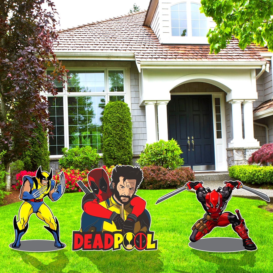 DEADPOOL & WOLVERINE Decoration Indoor Outdoor Coroplast Corrugated ...