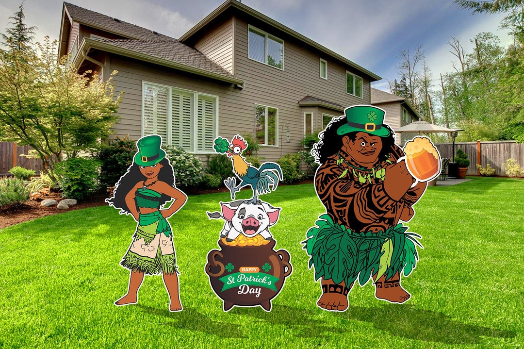 Moana's St Patrick's Day Decoration Indoor Outdoor Corrugated Plastic ...