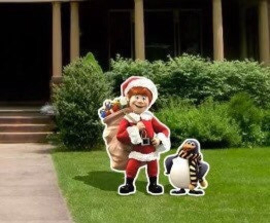 Kris & Topper Santa Coming to Town Christmas Decoration 4mm Coroplast ...