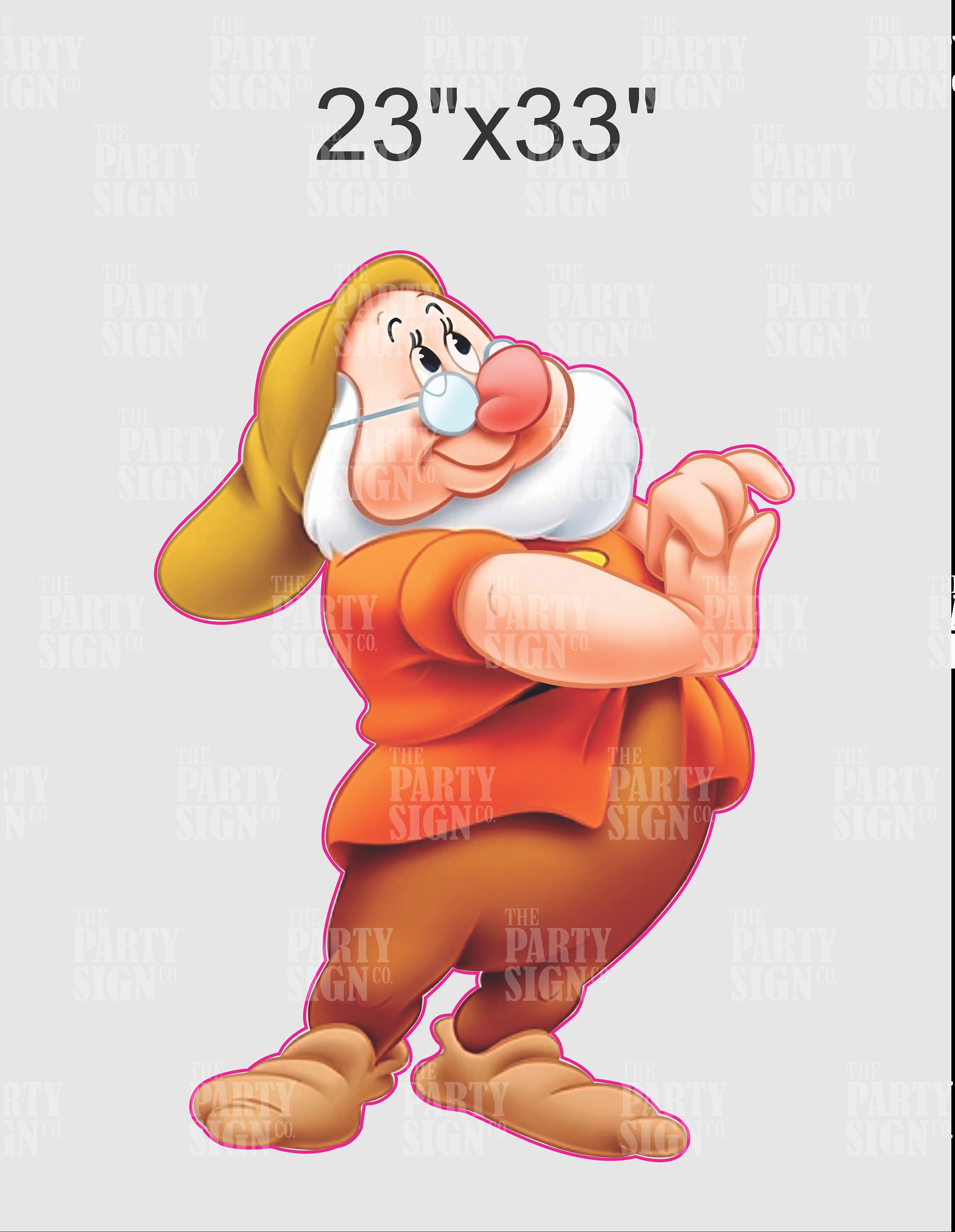 Snow White and the 7 Dwarf Decoration Indoor Outdoor Coroplast ...