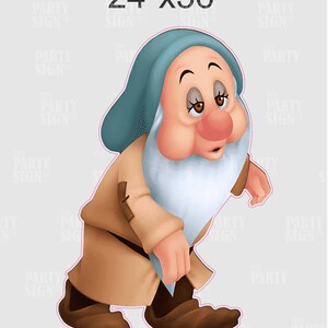 Snow White and the 7 Dwarf Decoration Indoor Outdoor Coroplast ...