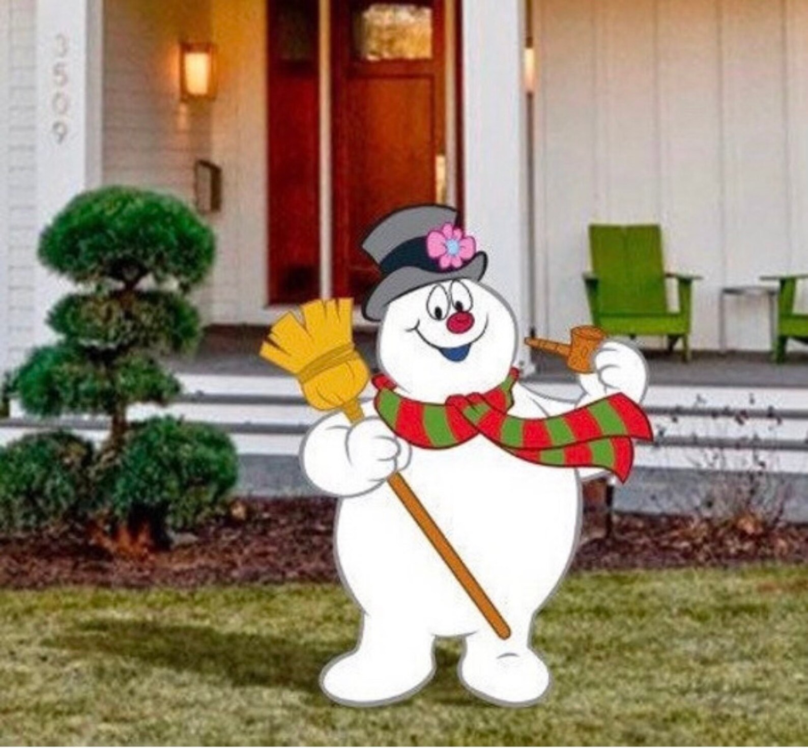 Frosty & Friends Christmas Decoration Indoor Outdoor Corrugated Plastic ...