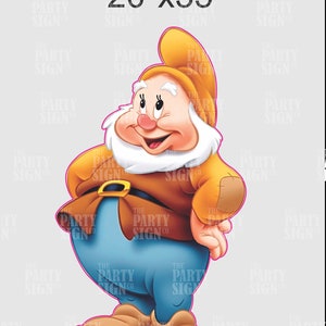 Snow White and the 7 Dwarf Decoration Indoor Outdoor Coroplast ...