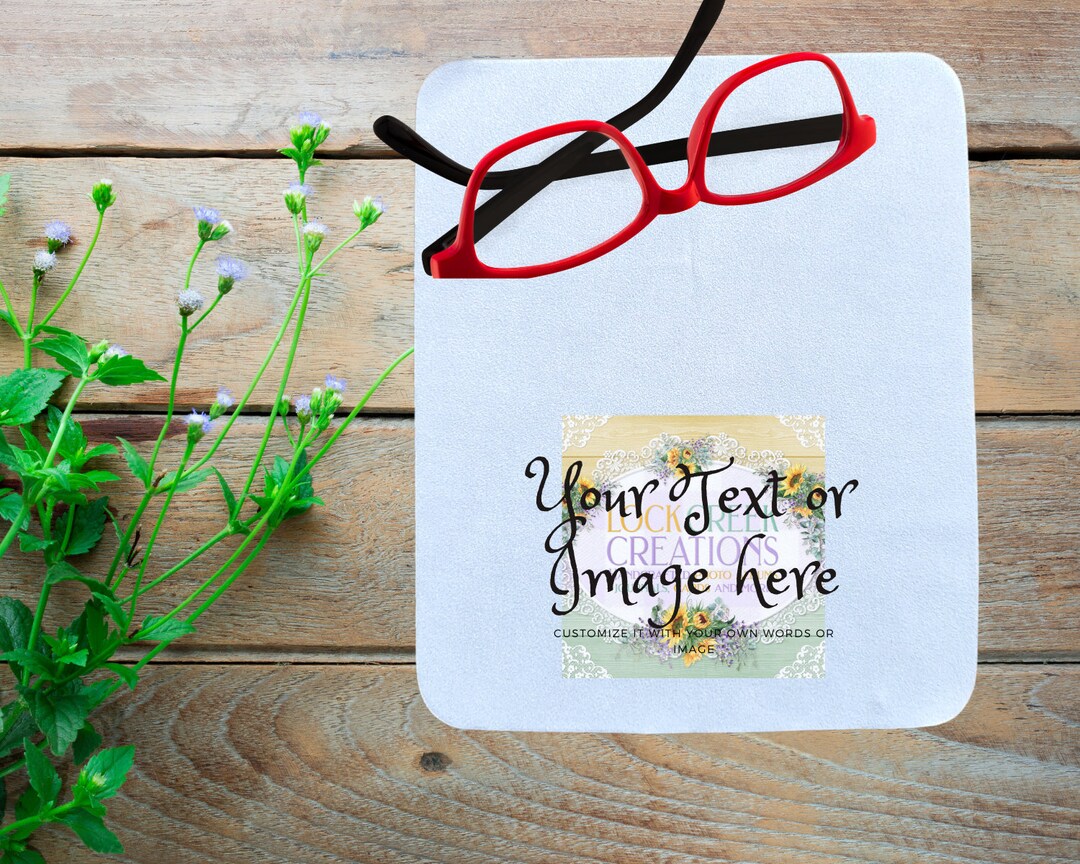 Custom Eyeglass Cloth, Personalized Sunglasses Cleaning Cloth, Thank ...