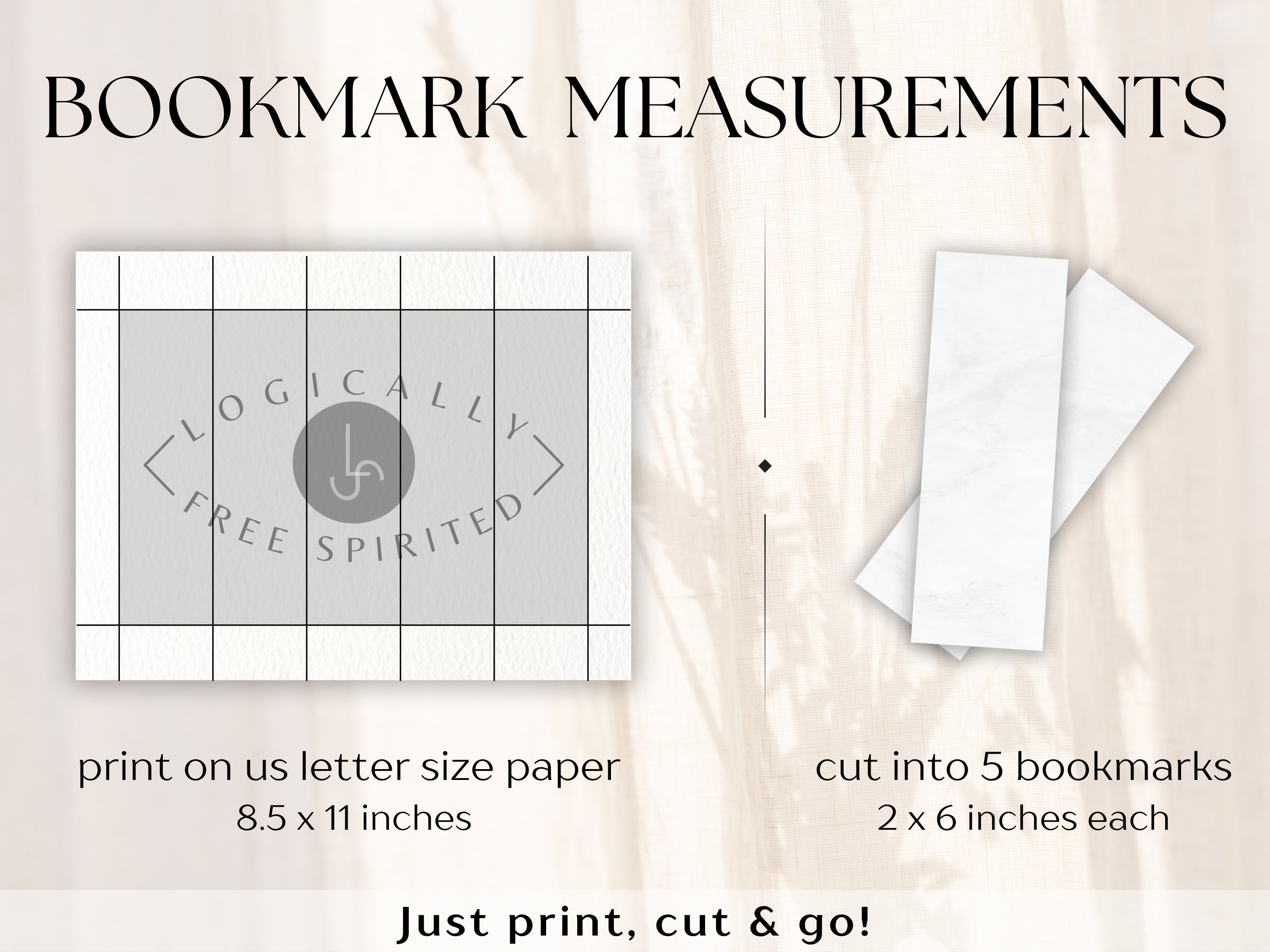 WATER BOOKMARKS - Beautiful, Digital Bookmarks | Ready to Print or ...