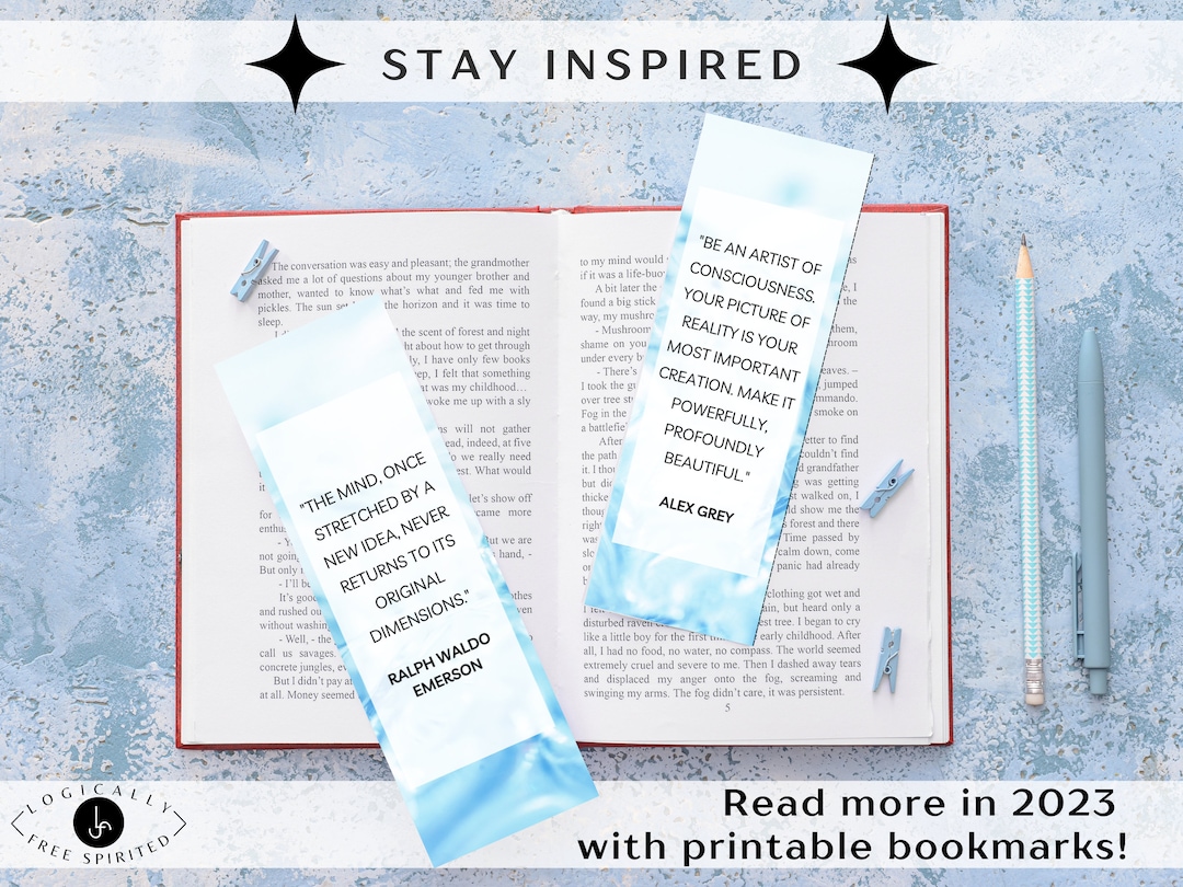 WATER BOOKMARKS - Beautiful, Digital Bookmarks | Ready to Print or ...