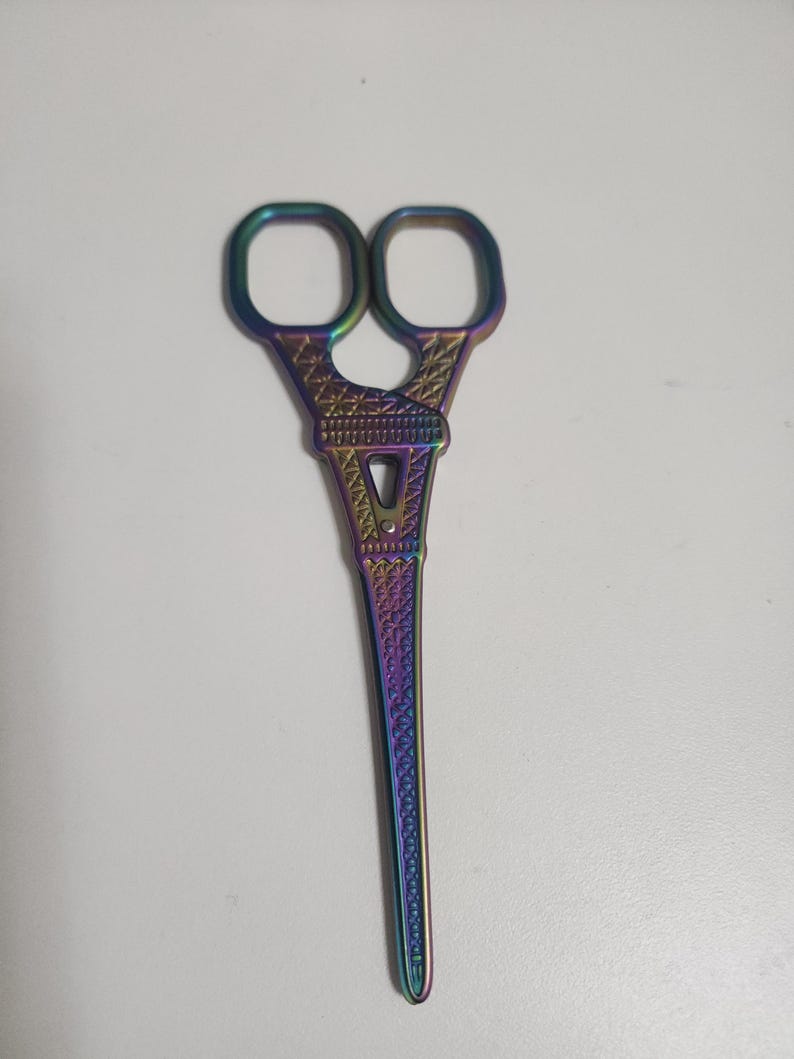 Eiffel Tower Embroidery Scissors: Iridescent Craft Tool - Etsy