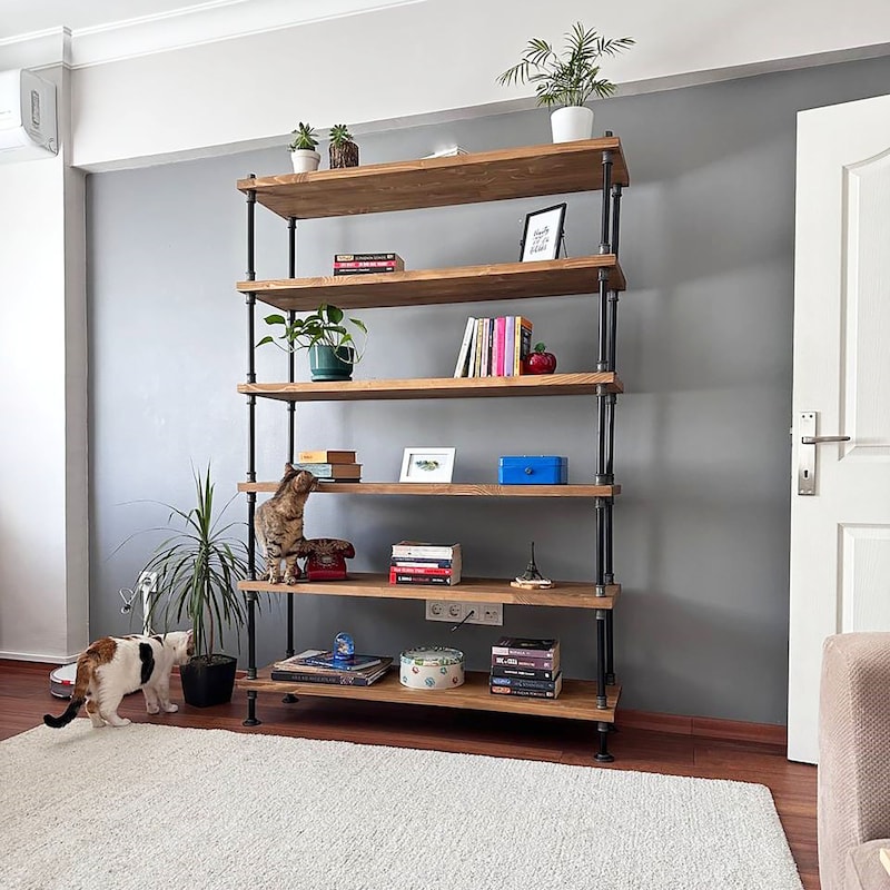 Rustic Bookcase - Etsy