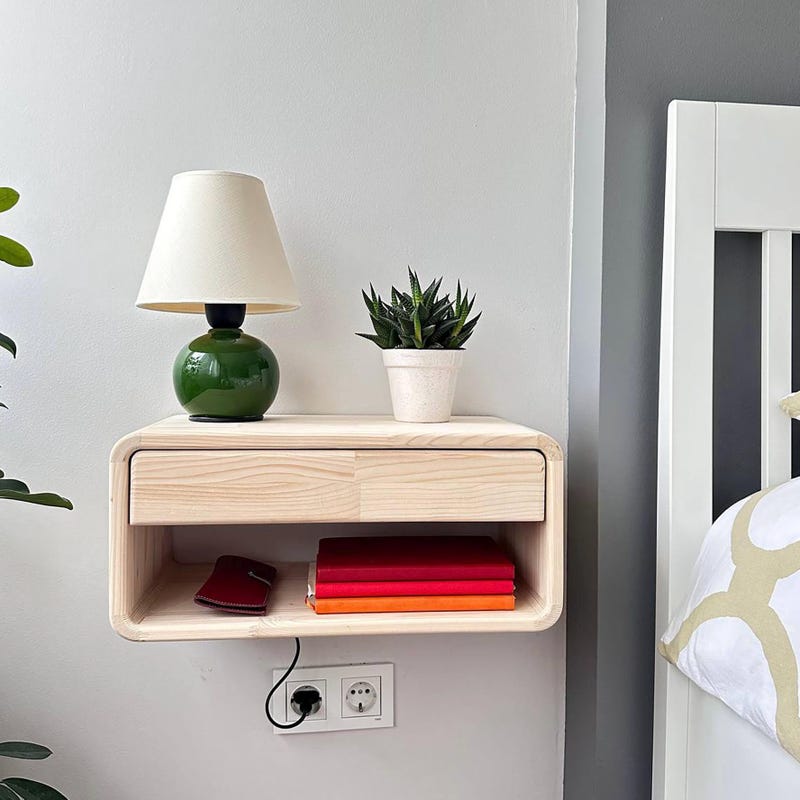 Maple Nightstand Handmade - Etsy