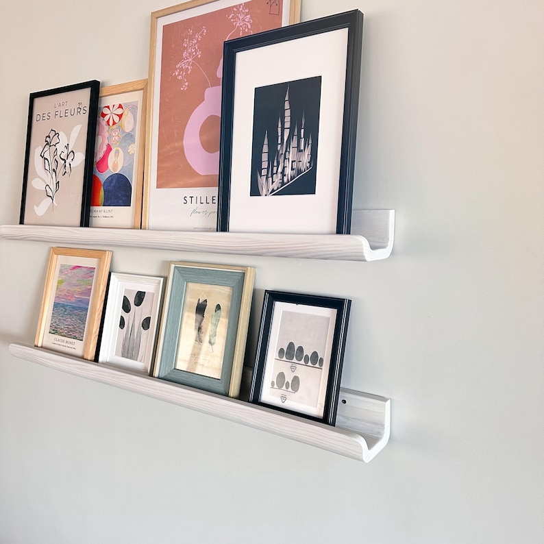 Picture Ledge Shelves - Wooden Photography -wall Display - Justknotwood ...
