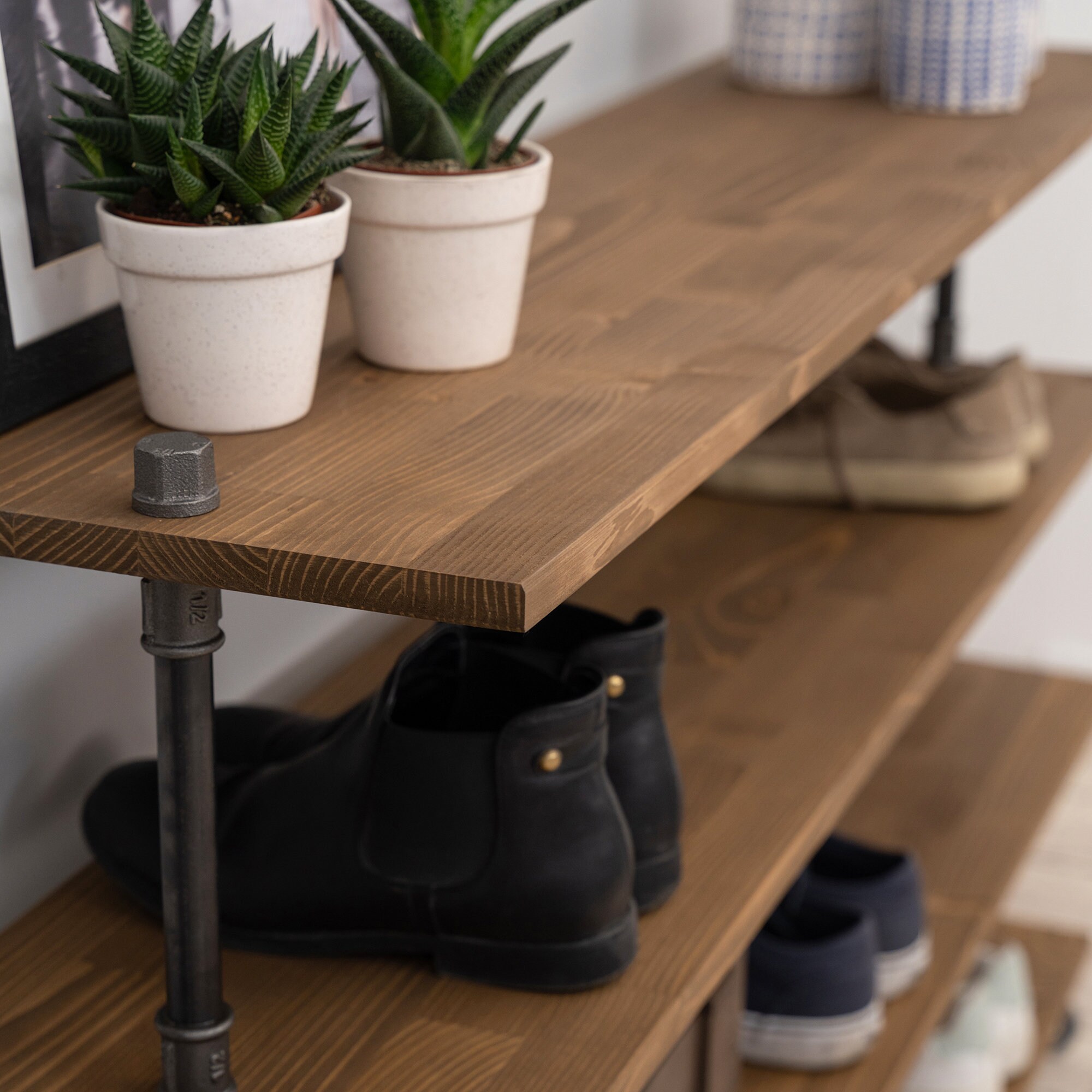 Wheeled Shoe Rack- Shoe Storage - Entryway Organizer- Shoe Organizer ...