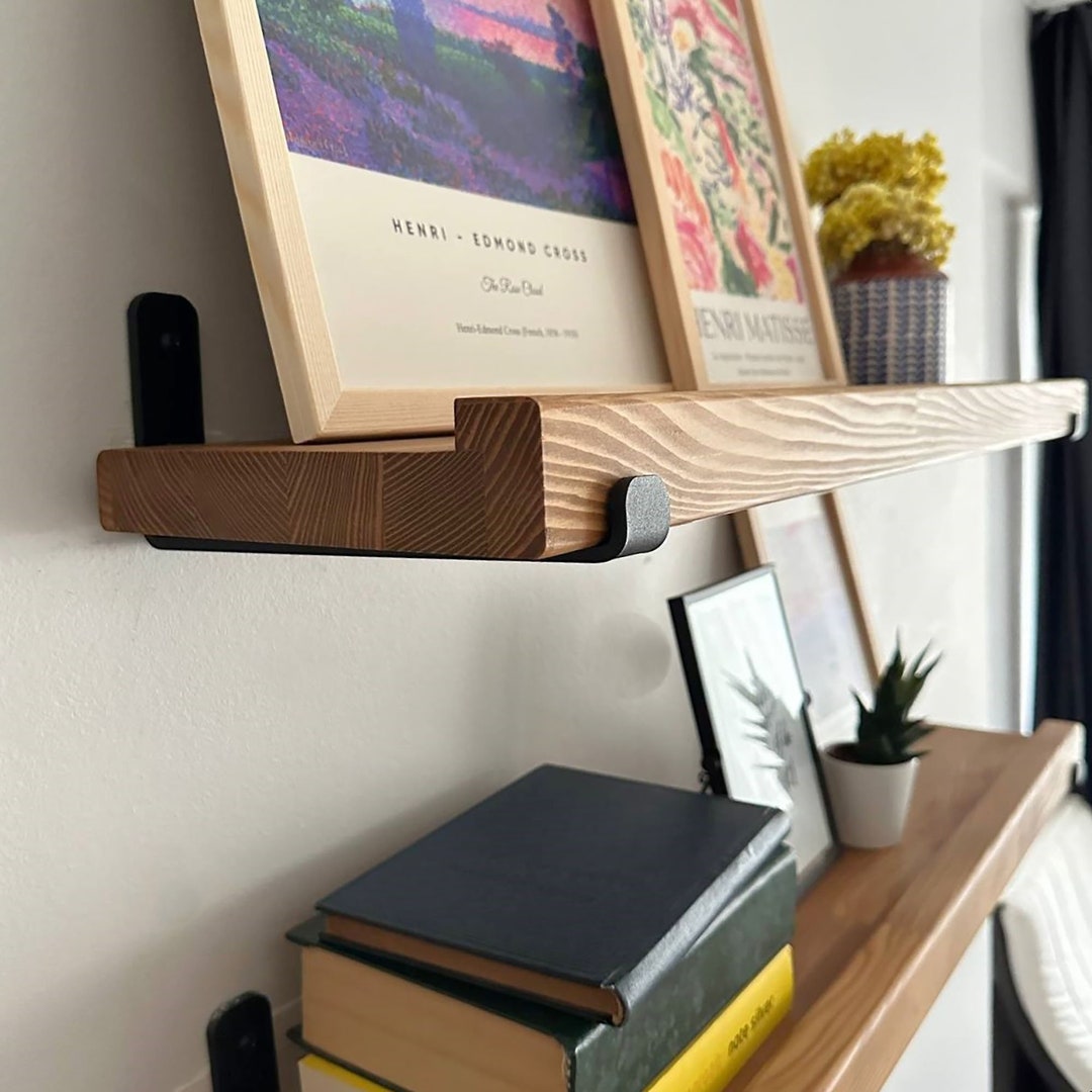 Rustic Shelves With J Brackets Industrial Shelf Kitchen - Etsy
