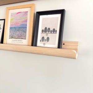 Picture Ledge Shelves - Wooden Photography -wall Display - Justknotwood ...