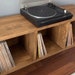 Solid Wood Record Player Stand/ Modern Wood Record Storage - Etsy