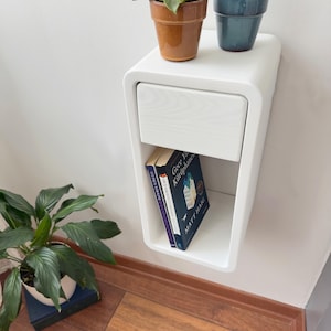 Free Shipping, Nightstand,narrow Nightstand,wall Nightstand,floating ...