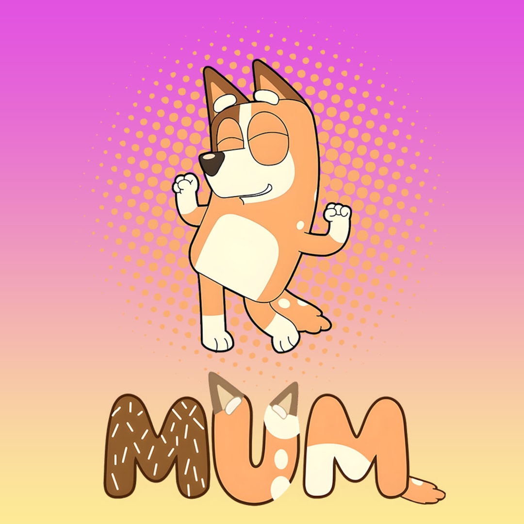 Bluey Mom Png Bluey Mom Digital Png Bingo Bluey Dog Png - Etsy Sweden