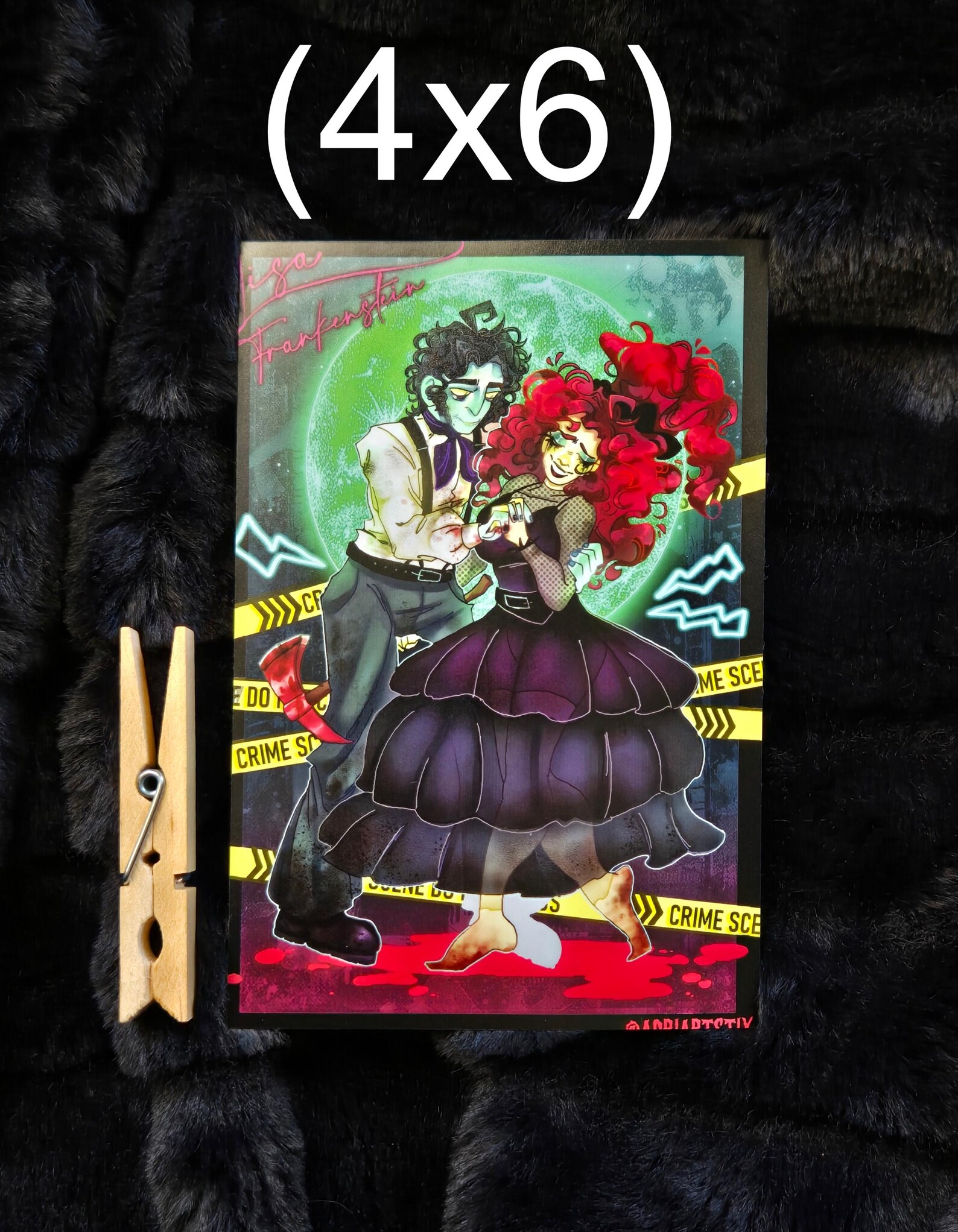 Lisa Frankenstein Movie Horror Art Print - 8x12 / 4x6 Horror ...