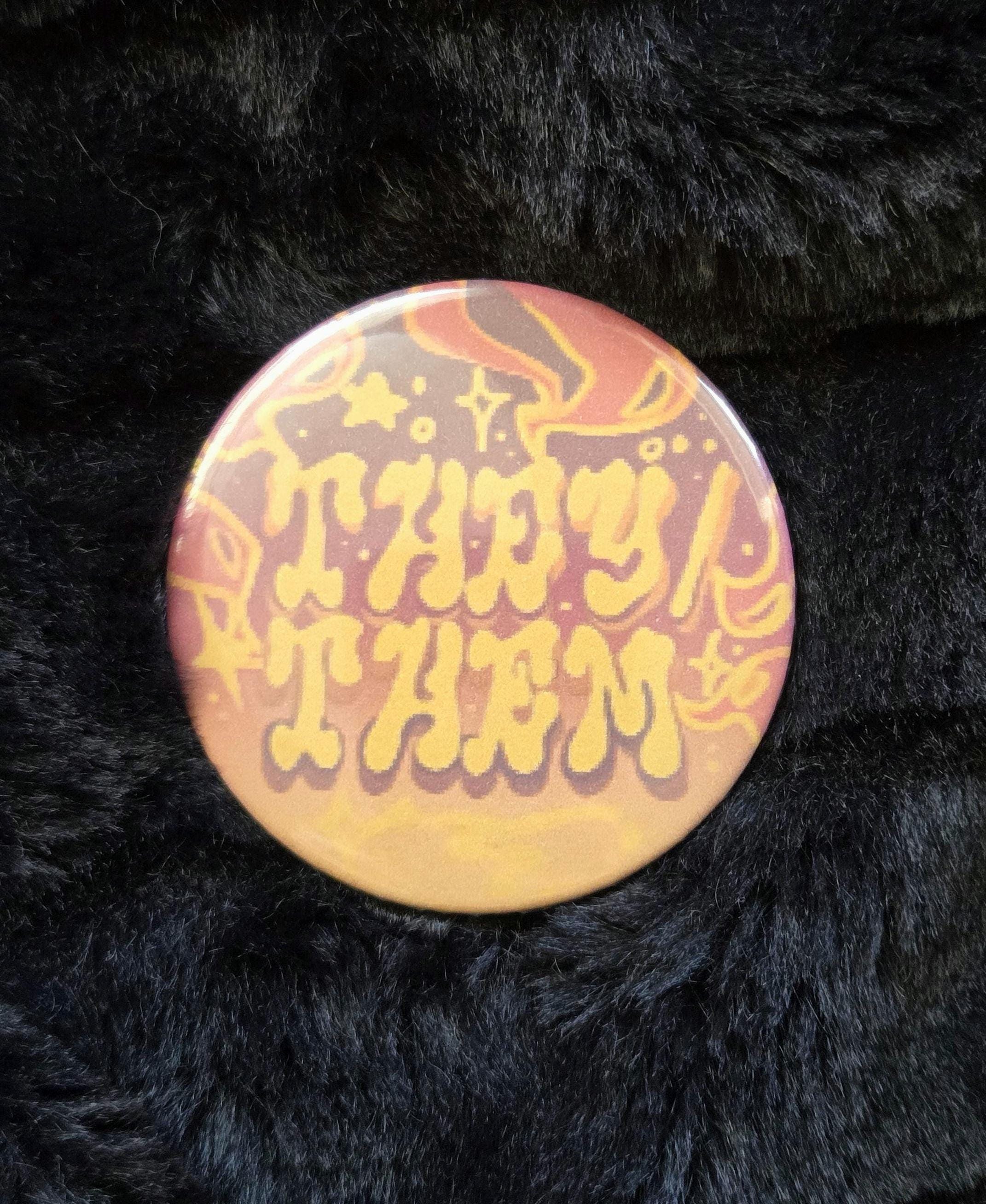 Whimsical Pronoun Pins - Metal Back Buttons , She/her, They/them, He ...