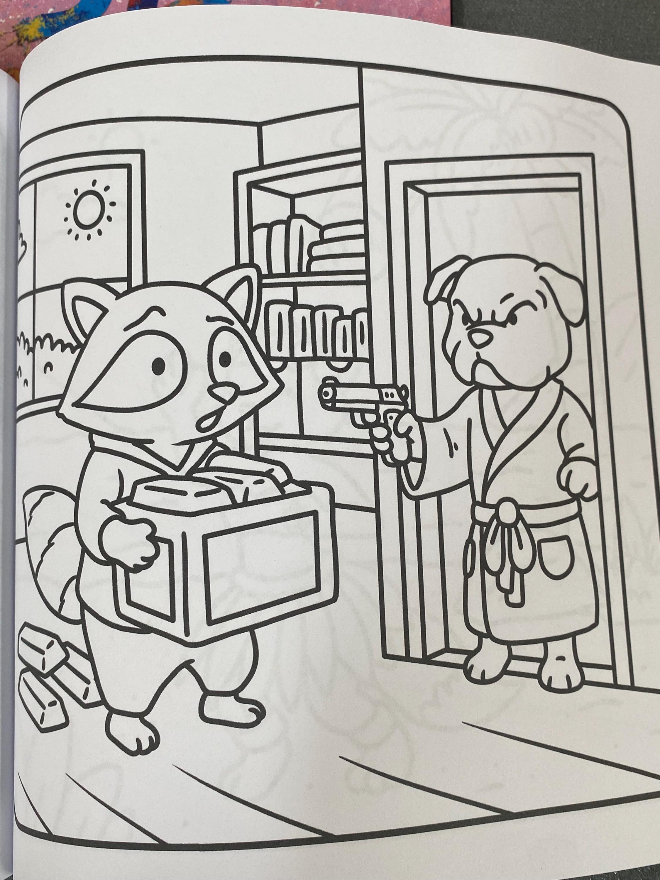 Adult Crime Scene Coloring Book With 36 Count Alcohol Markers and Comfy ...