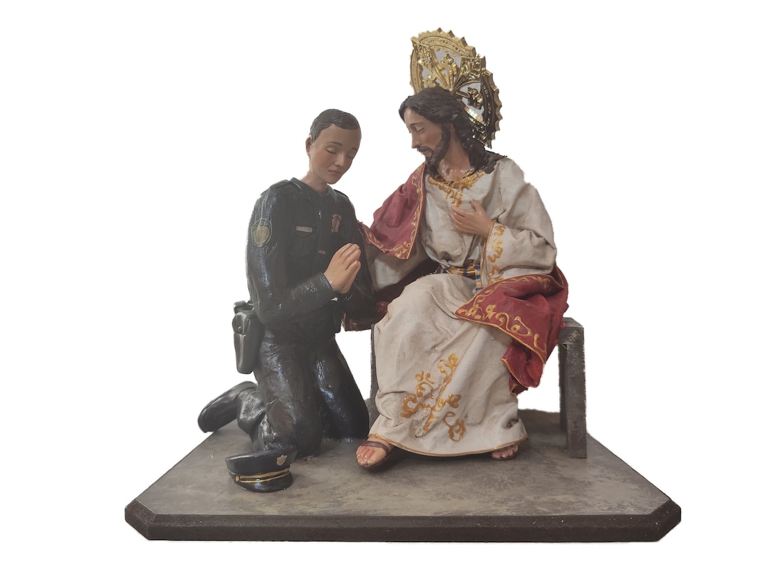 Police Memorial Day Gift Police Jesus With Police Officer Police Woman ...