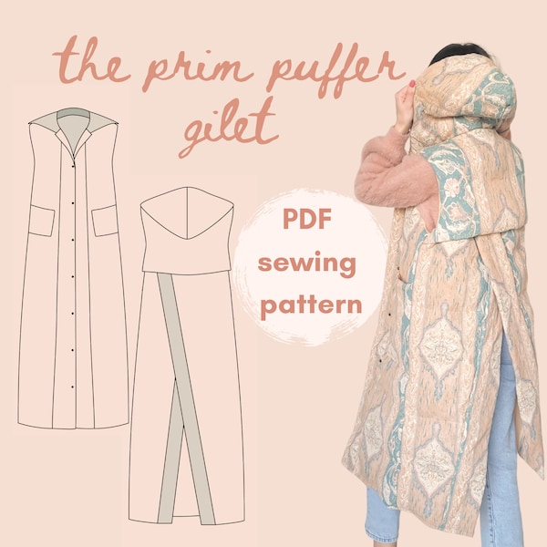 Puffer Coat Pattern - Etsy