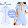Women's Oversized Cropped Top / PDF Sewing Pattern / Digital Instant ...