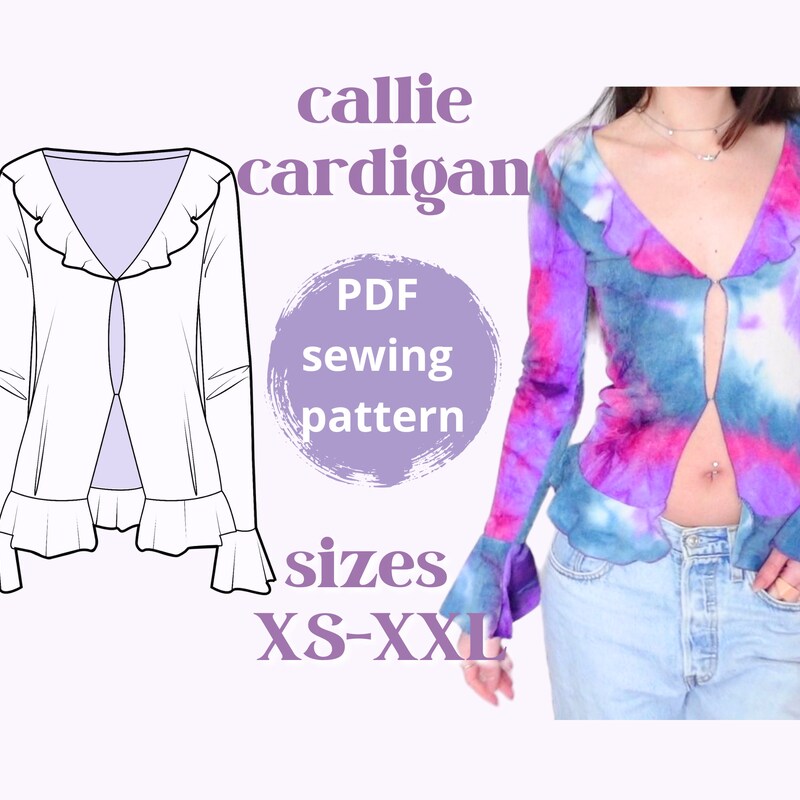 Cardigan Sewing Pattern - Etsy
