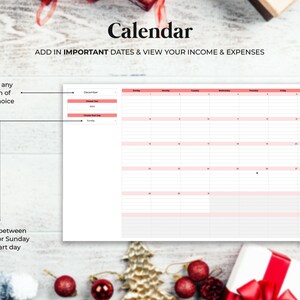 Christmas Planner Spreadsheet Google Sheets Budget Tracker Gift Tracker ...