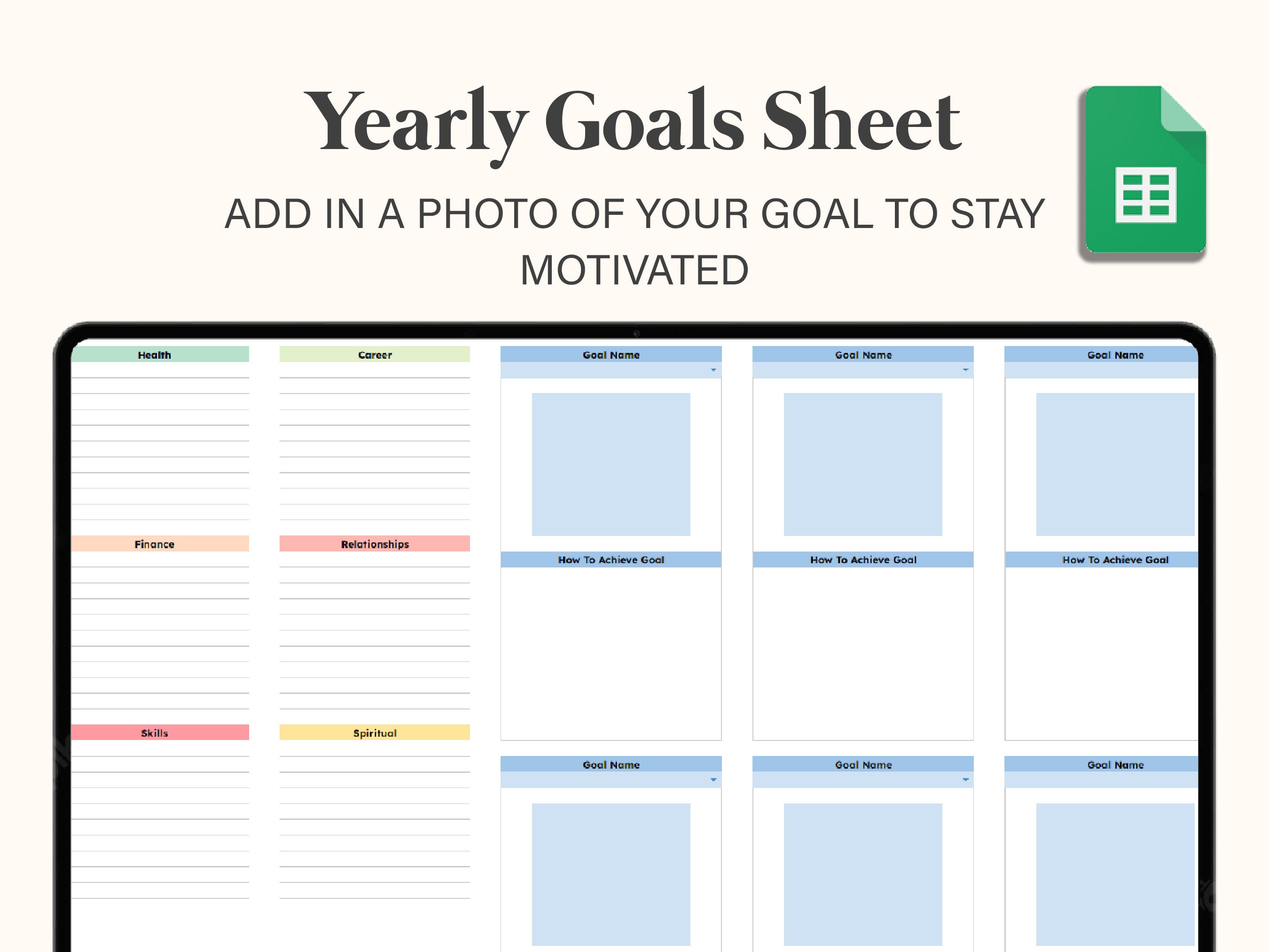 2024 Habit Tracker Spreadsheet Template for Google Sheets,2023 Digital ...