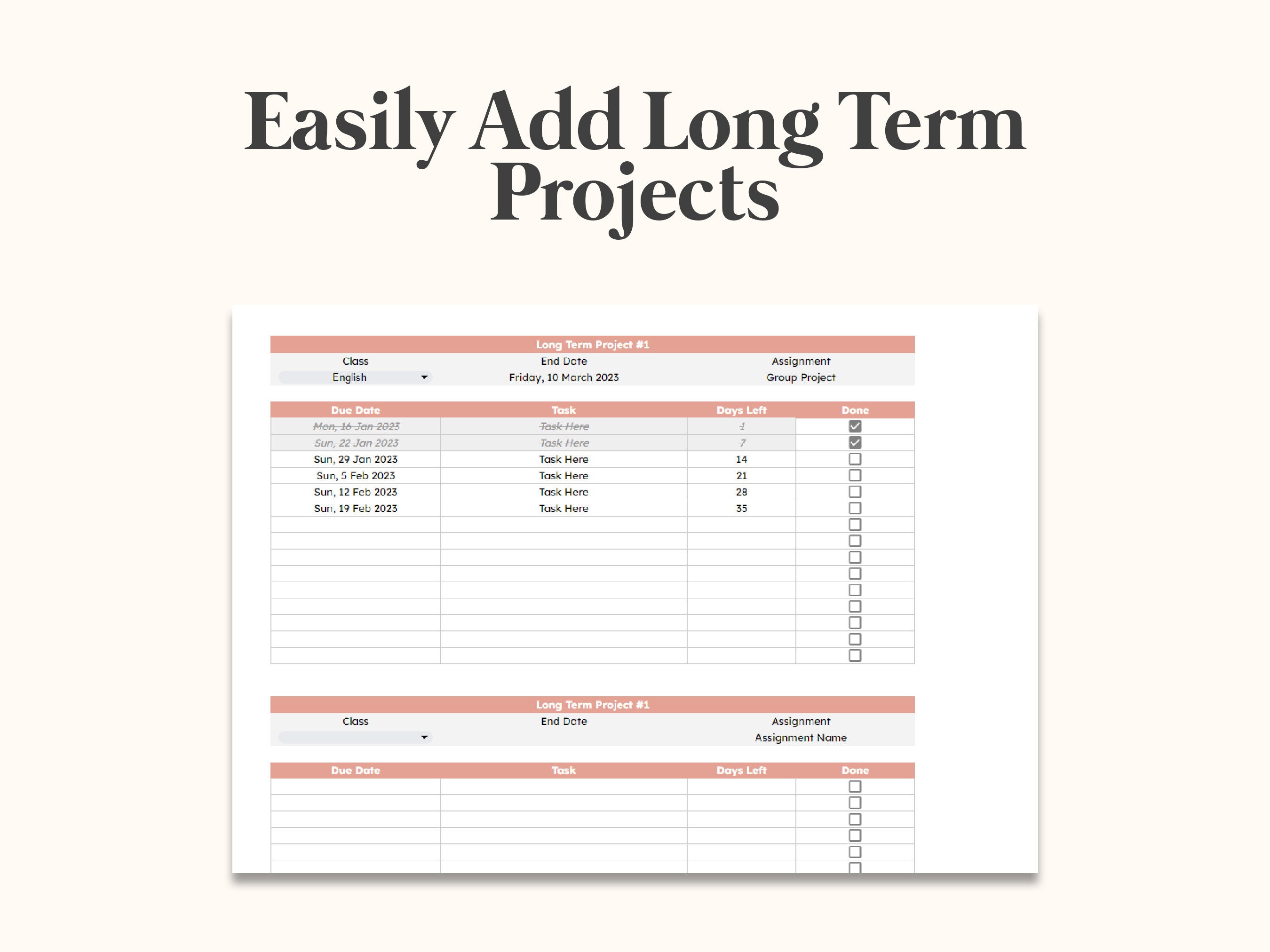 Assignment Tracking Spreadsheet, School Spreadsheet Homework Tracker ...