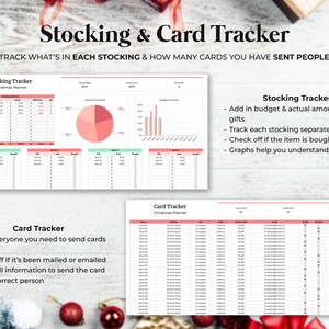 Christmas Planner Spreadsheet Google Sheets Budget Tracker Gift Tracker ...