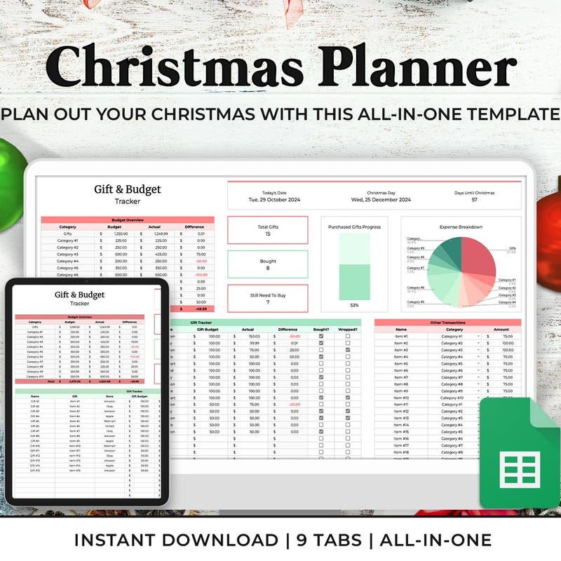Christmas Gift Tracker - 60+ Gift Ideas for 2026