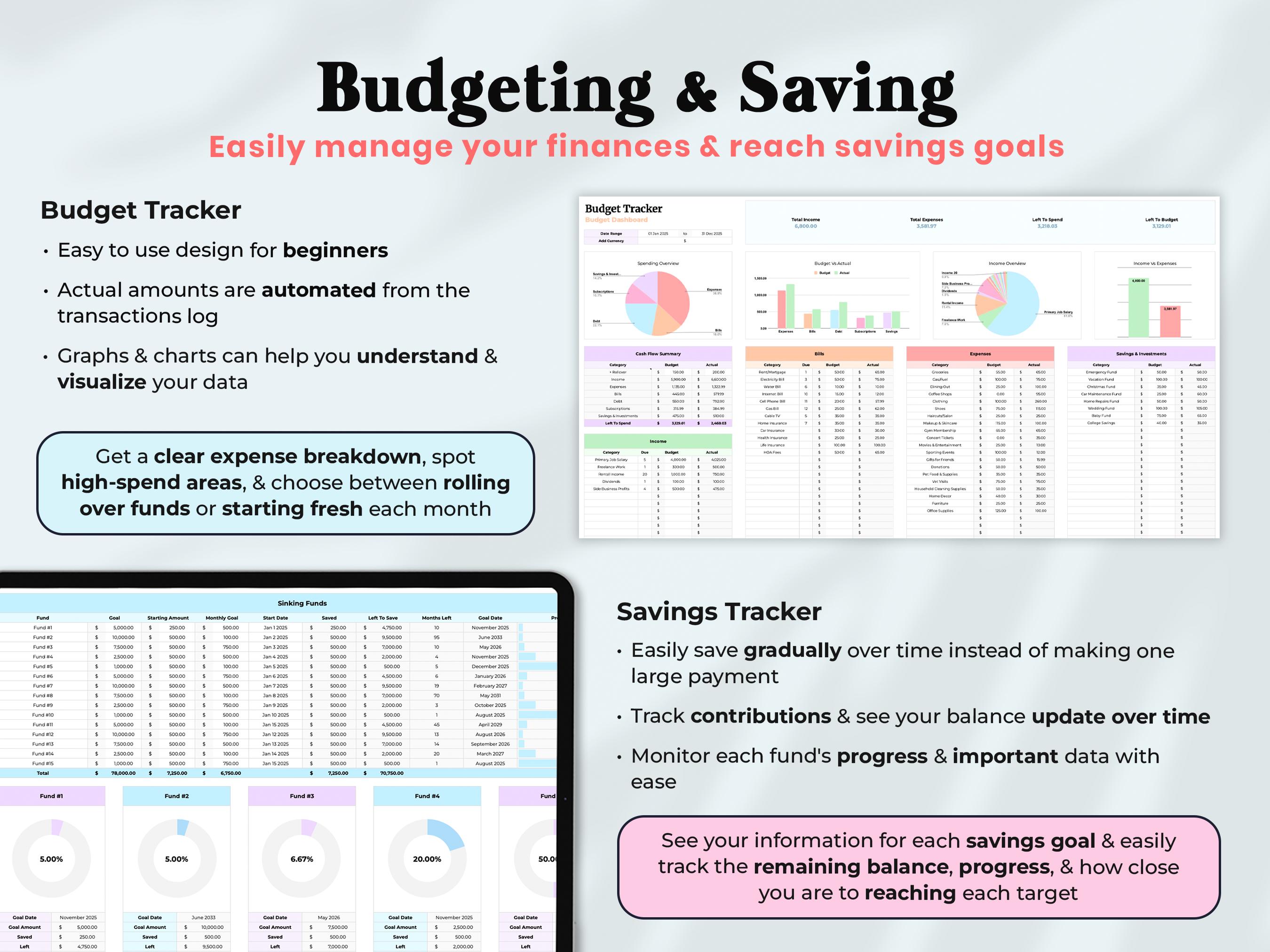 Academic Student Planner Google Sheets Student Productivity Spreadsheet ...