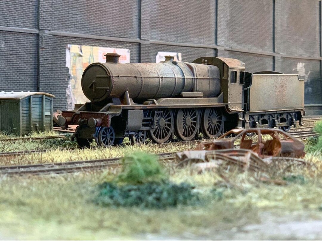 Scrapyard Locomotive Heavily Rusted and Weathered. Hornby Compatible OO ...