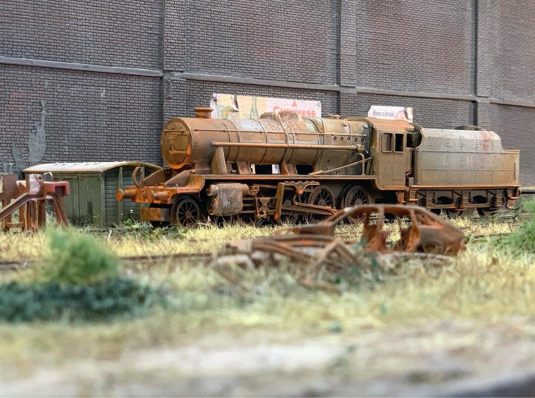 OO Gauge Scrapyard LMS 8F Locomotive, Heavily Rusted and Weathered. Ref V3 - Etsy