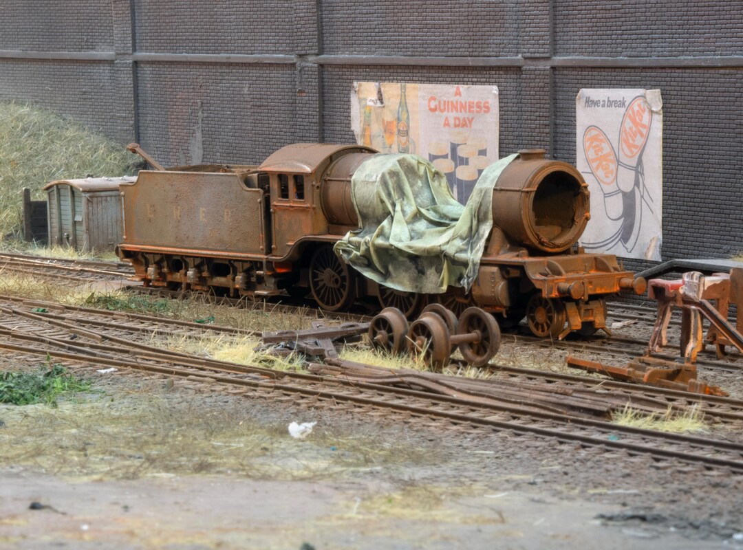 OO Gauge Scrapyard Gresley K3 Locomotive, Heavily Rusted and Weathered ...