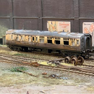 OO Gauge Abandoned MK1 Coach, Heavily Rusted and Weathered. Ref U93 - Etsy