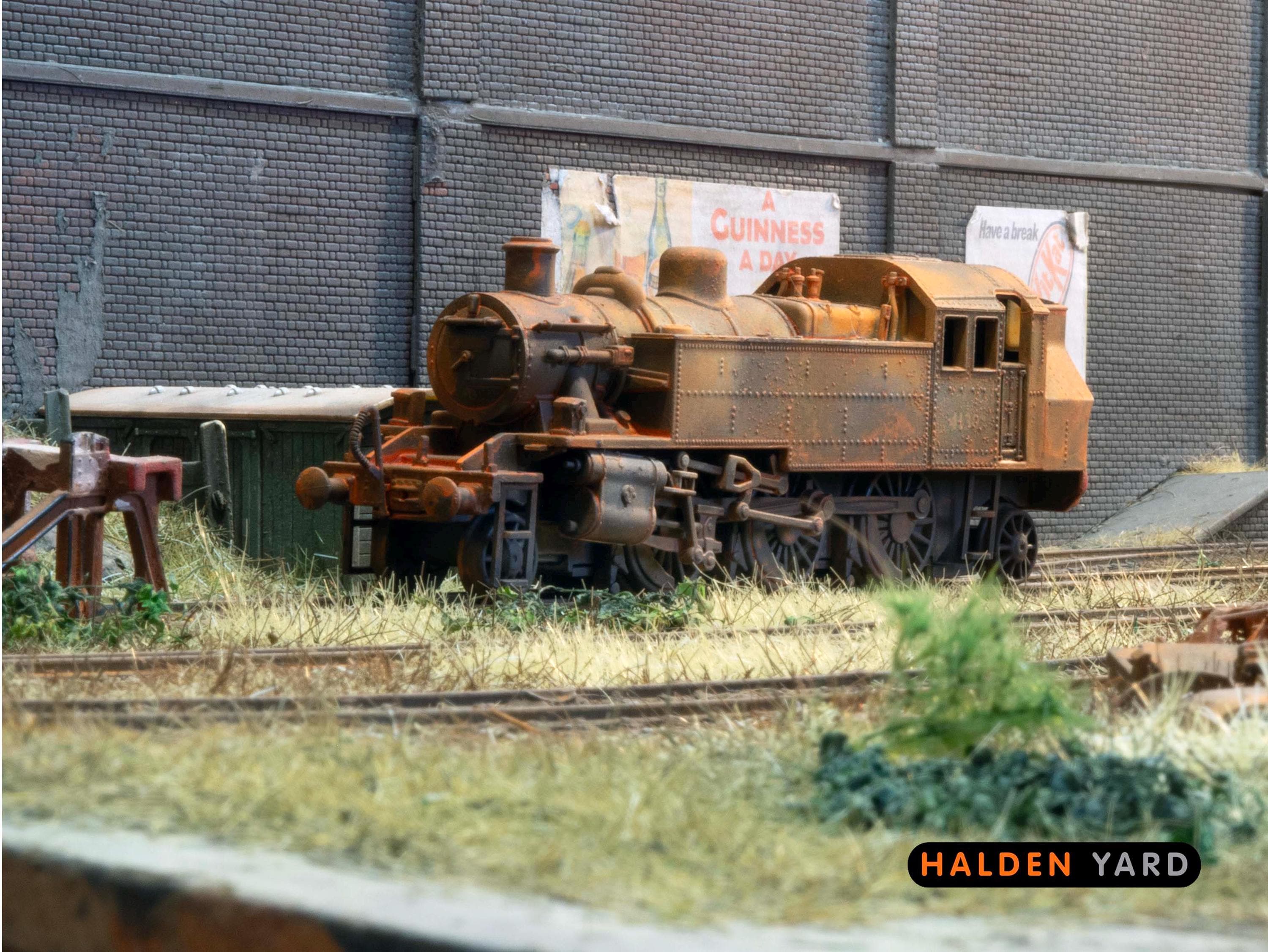 OO Gauge Scrapyard Ivatt 2-6-0 Tank Locomotive, Heavily Rusted and ...