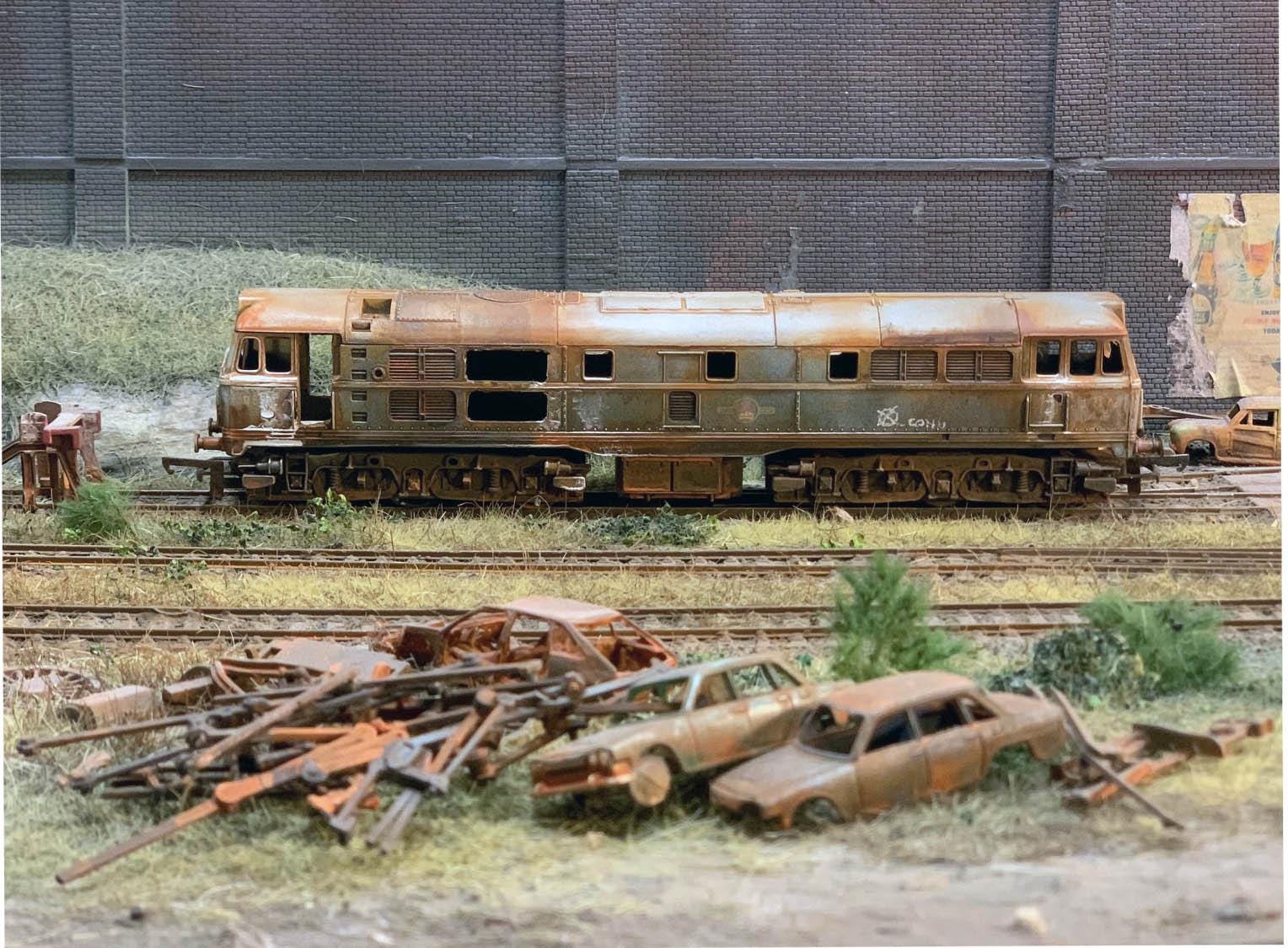 OO Gauge Scrapyard Class 31 Diesel Locomotive, Heavily Rusted and ...