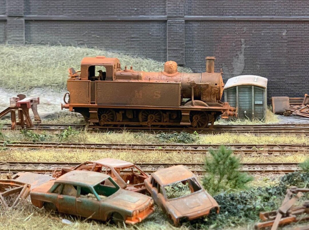 OO Gauge Scrapyard Locomotive: LMS Jinty 0-6-0 Tank, Heavily Rusted ...