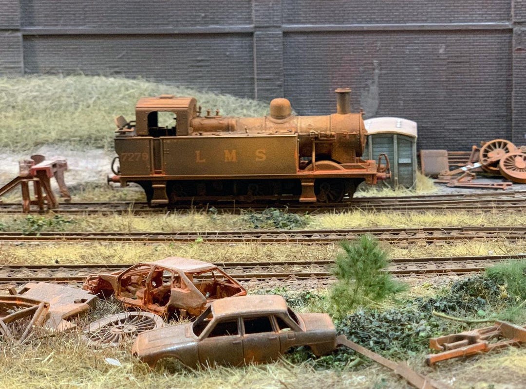 OO Gauge Scrapyard Locomotive: Jinty 0-6-0 Tank, Heavily Rusted. Ref Z6 ...