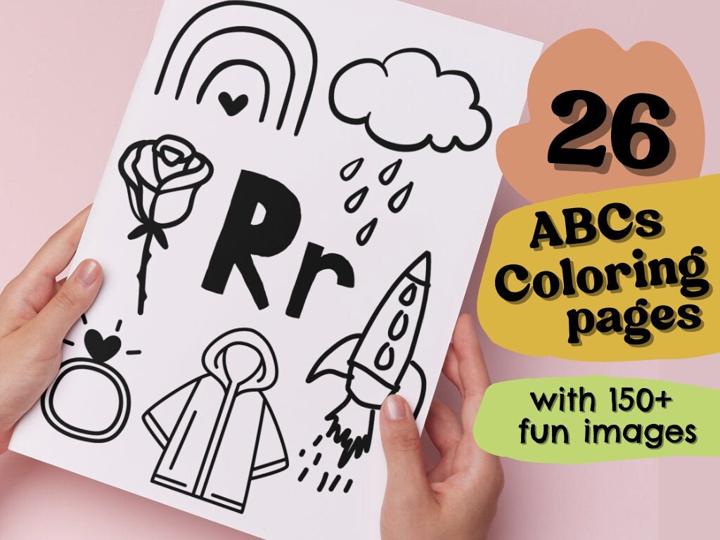 26 Alphabets Coloring Page for Kids Printable Pre School Abcs Coloring ...