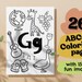 26 Alphabets Coloring Page for Kids Printable Pre School Abcs Coloring ...